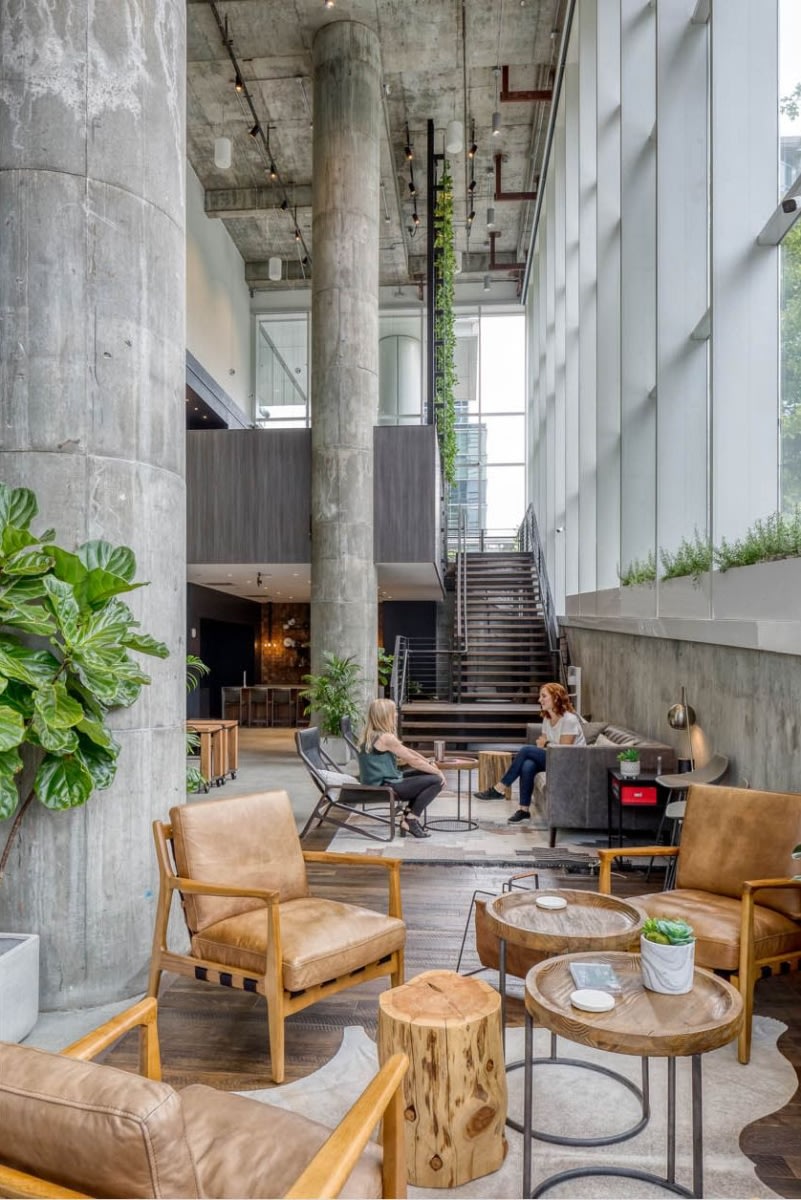 55 Allen Plaza Amenity Space - The Green Room - Hospitality Snapshots