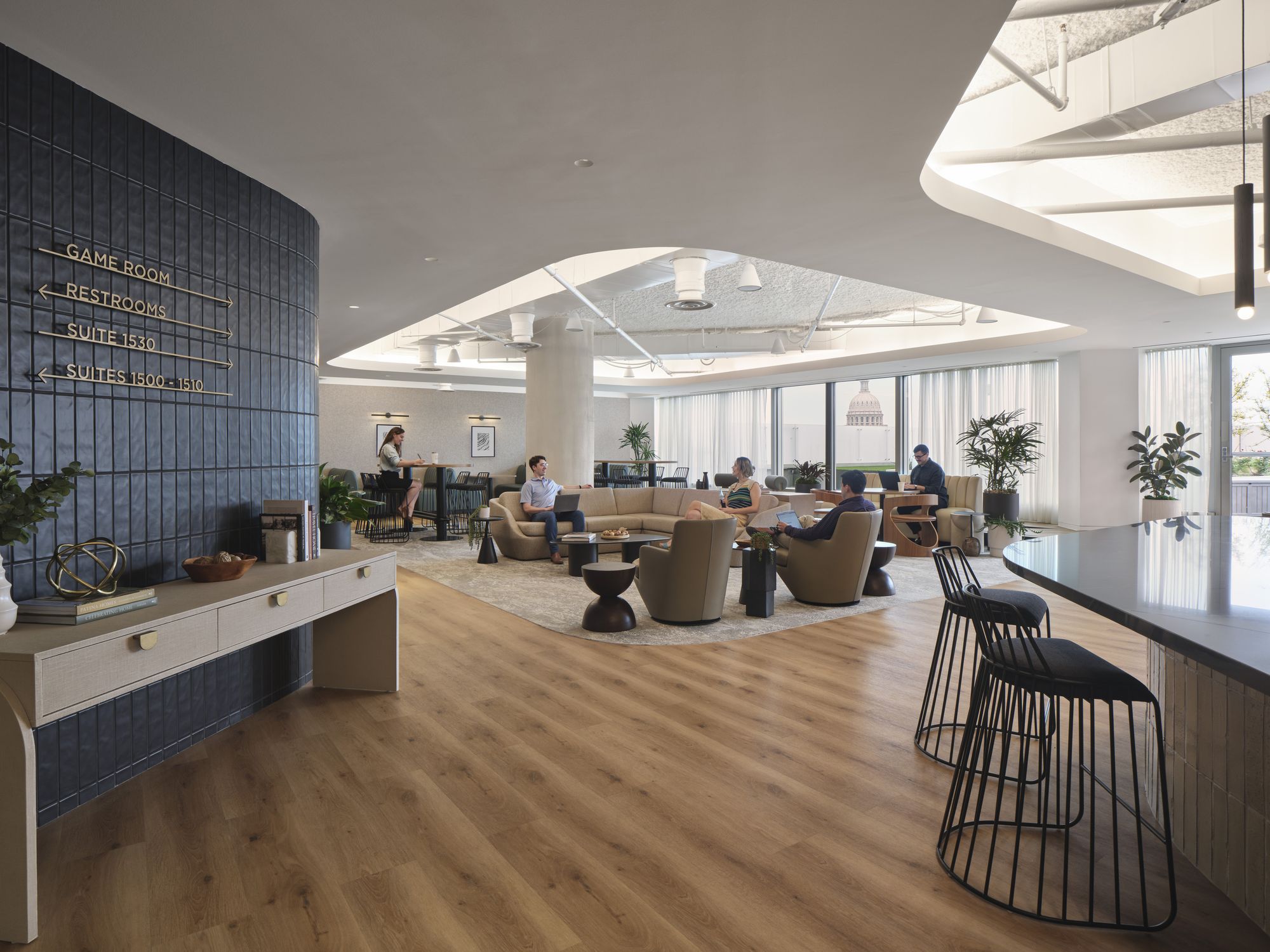 816 Congress Lobby and Amenity Spaces - Hospitality Snapshots
